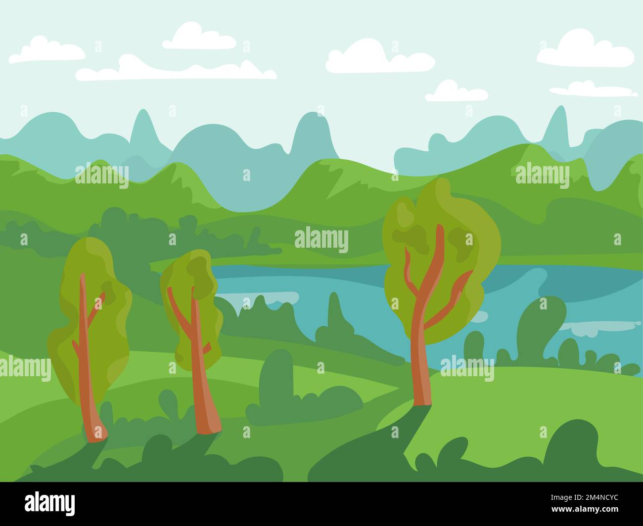 Beautiful scene of nature with sun rising over mountrain in the morning ...