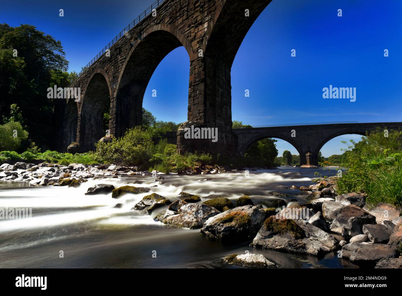 Lower Bridges on the River North Esk, Angus, Scotland Stock Photo - Alamy