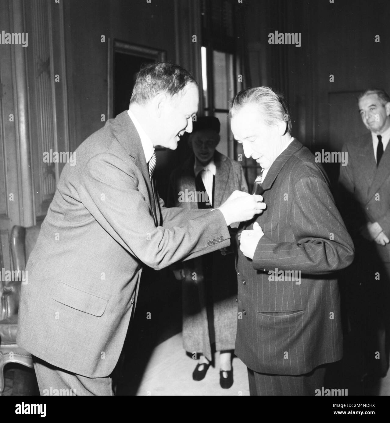Arthur Honegger, Ambassador Dillon. Photographs of Marshall Plan ...