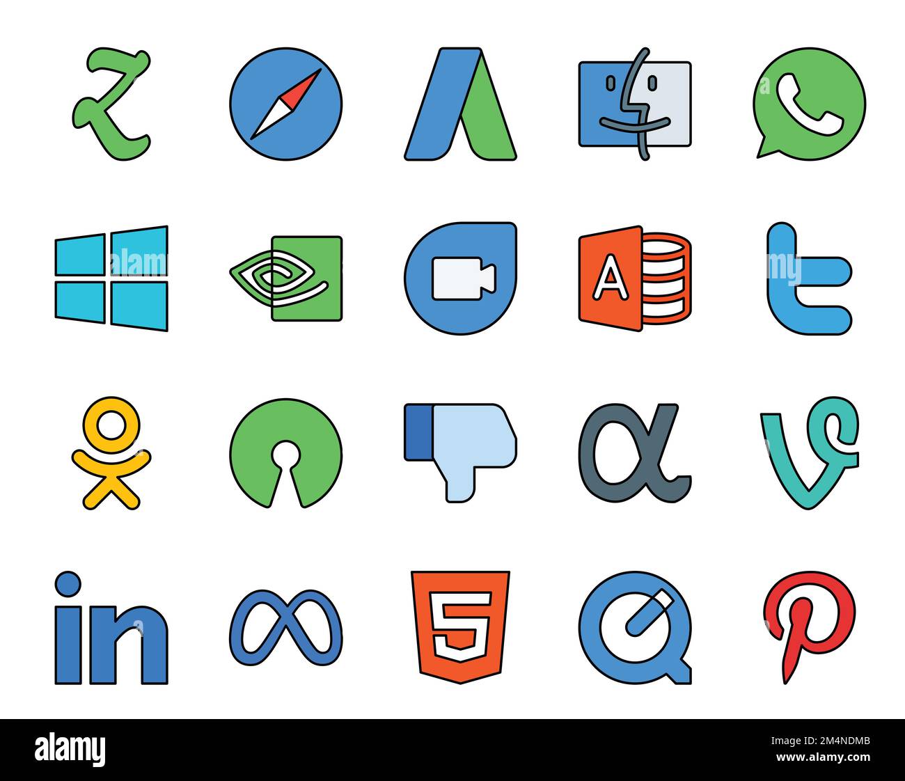 Google duo app logo Stock Vector Images - Alamy