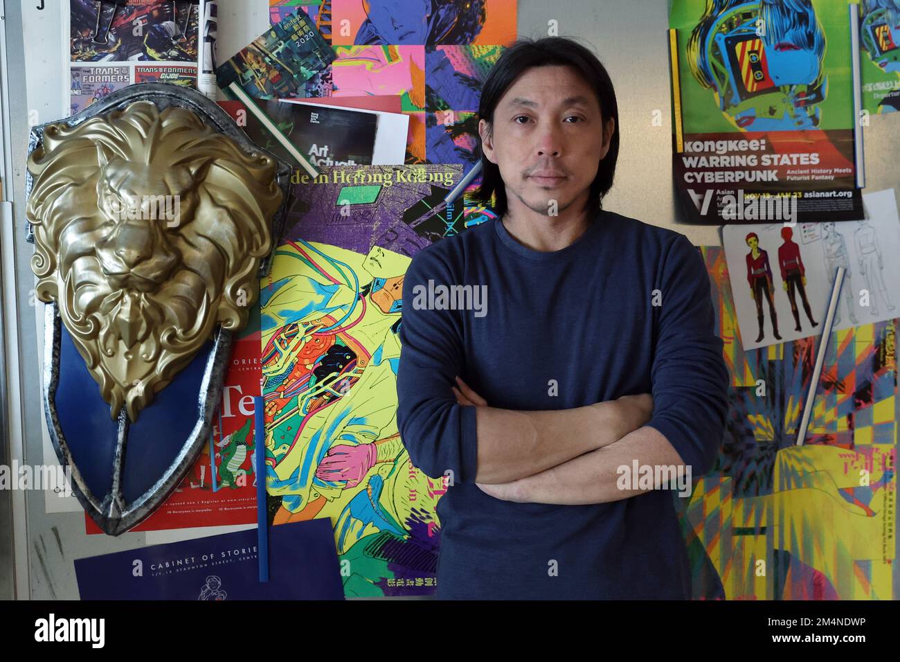 Animation artist Kong Kee poses for a picture in Kowloon Bay. Kong Kee ...