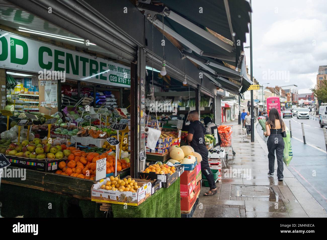 London- September 2022: High street scene on Upper Tooting Road in ...