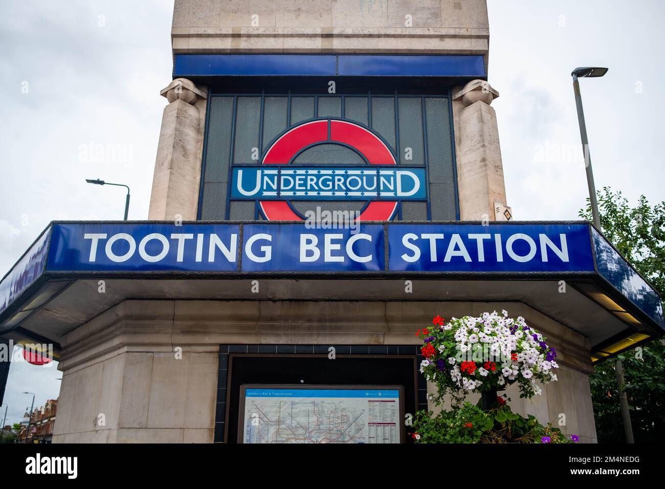 London- September 2022: Tooting Bec Underground Station, a Northern ...