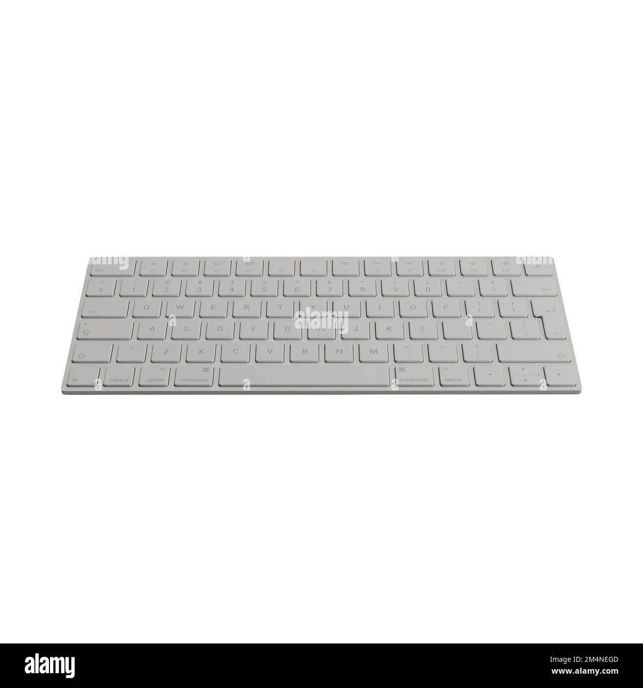 A 3d computer keyboard isolated on a white background Stock Photo - Alamy