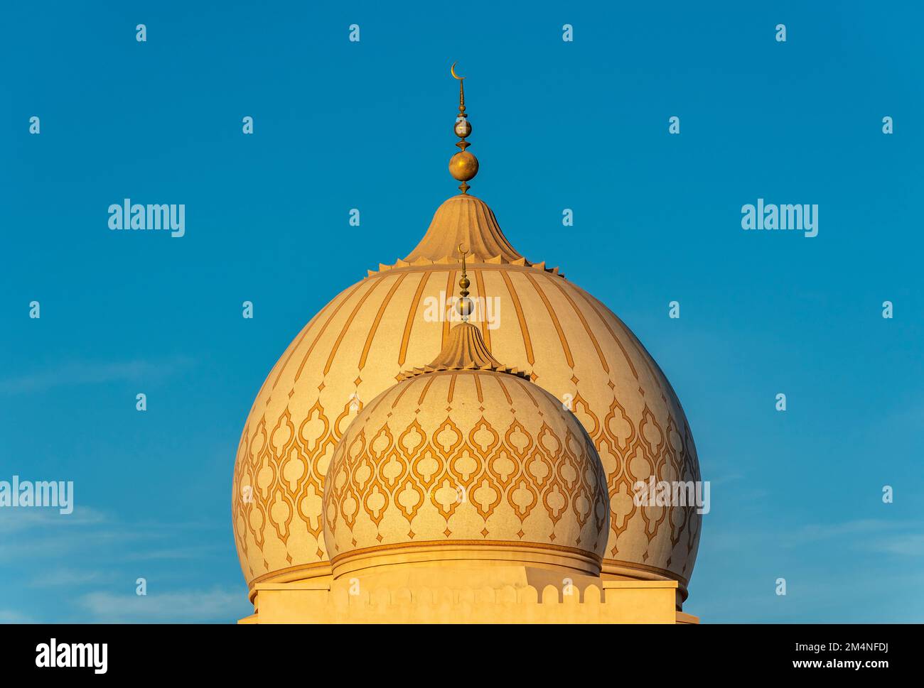 Domes of Othman Bin Affan Mosque, Sur, Oman Stock Photo - Alamy