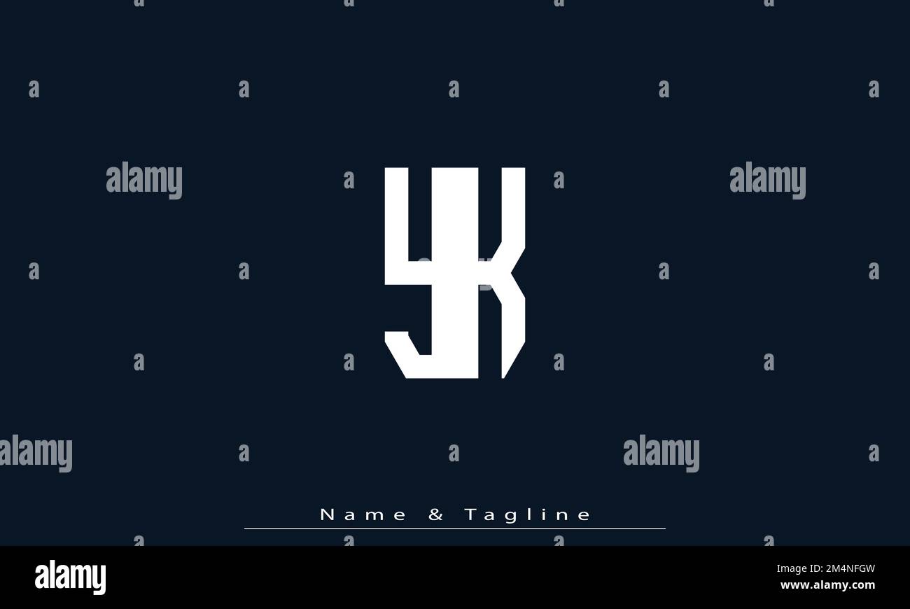 Yk logo design hi-res stock photography and images - Alamy