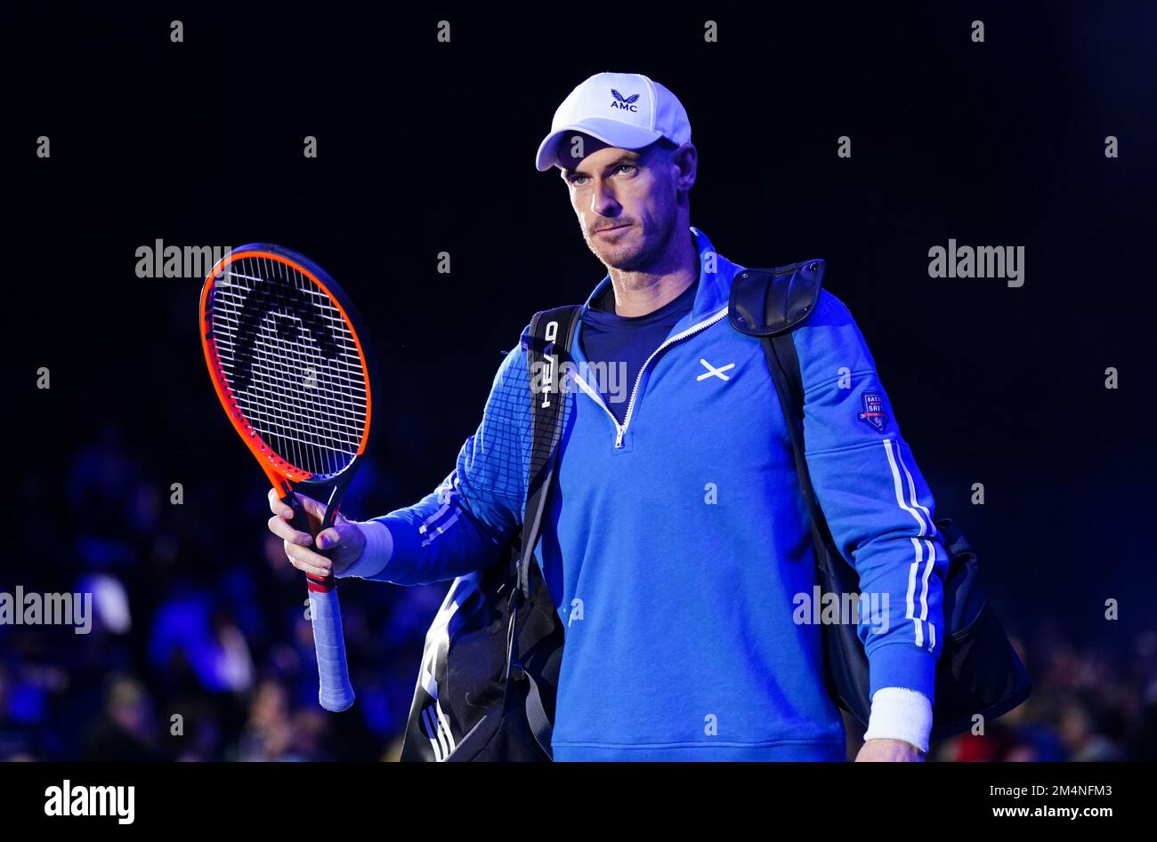 Scotland’s Andy Murray makes his way out onto court on day two of ...
