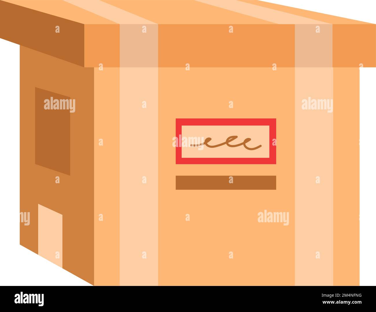 delivery box carton packing Stock Vector Image & Art - Alamy