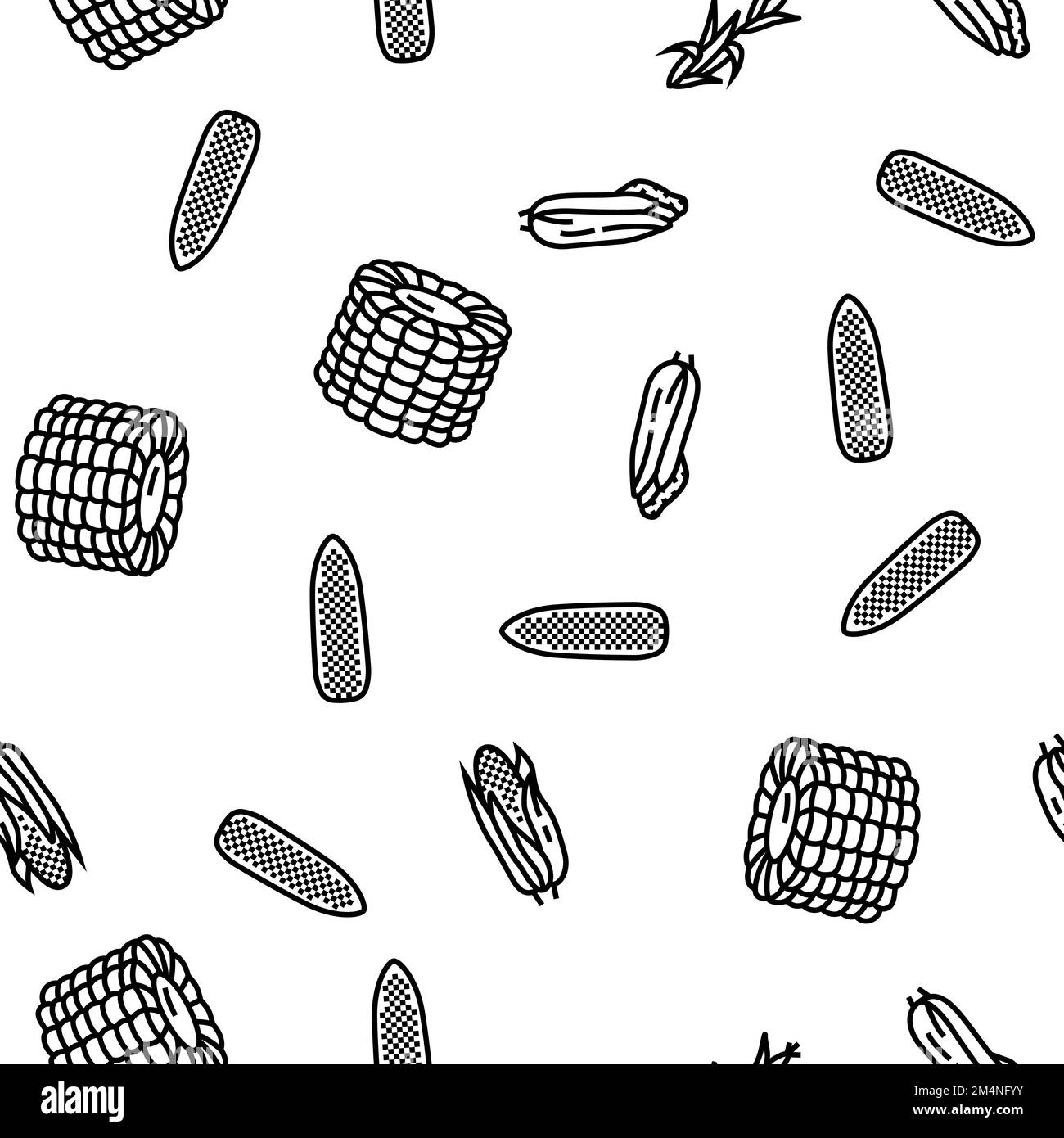 Corncob texture Stock Vector Images - Alamy