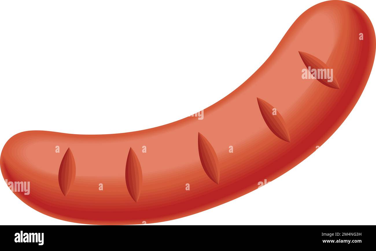 fresh sausage food isolated icon Stock Vector Image & Art - Alamy