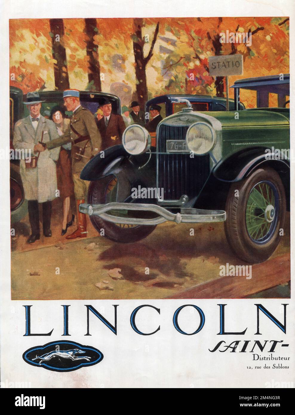 PUBLICITÉ ANCIENNE LINCOLN Stock Photo - Alamy