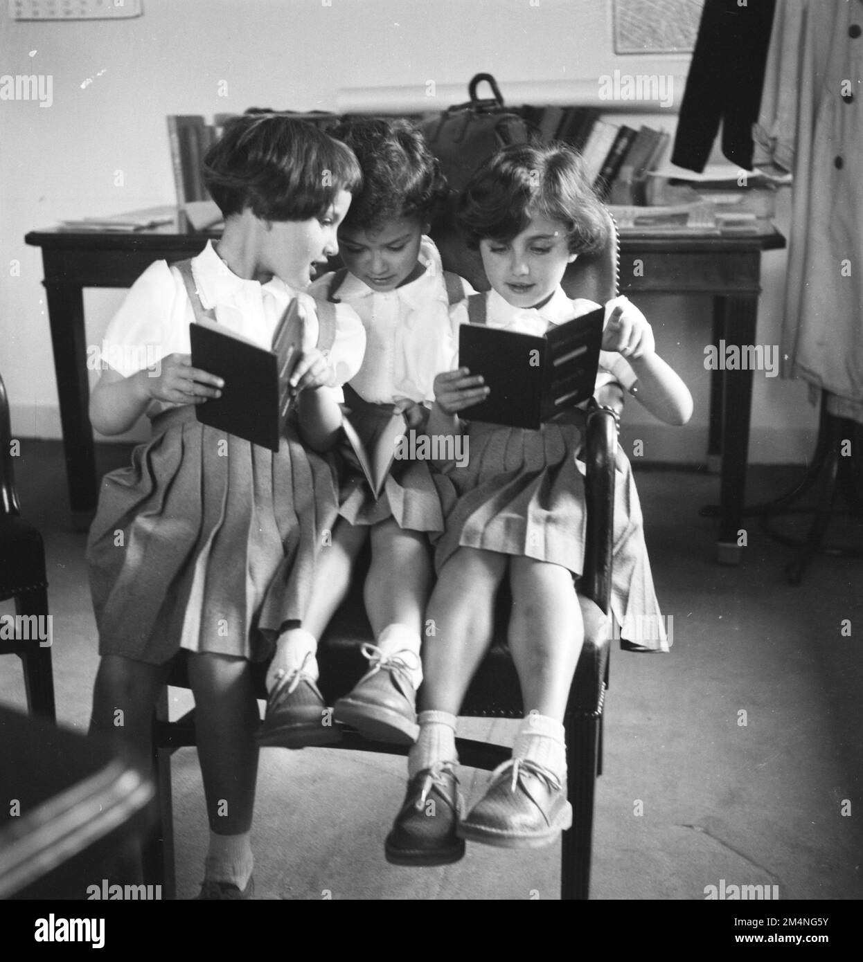 Three French Girls Adopted by US Family. Photographs of Marshall Plan ...