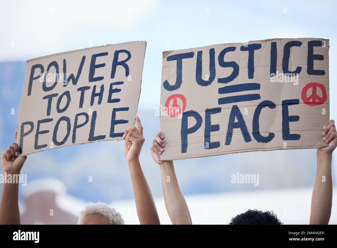 Protest, crowd and activism for peace, climate change and justice in ...