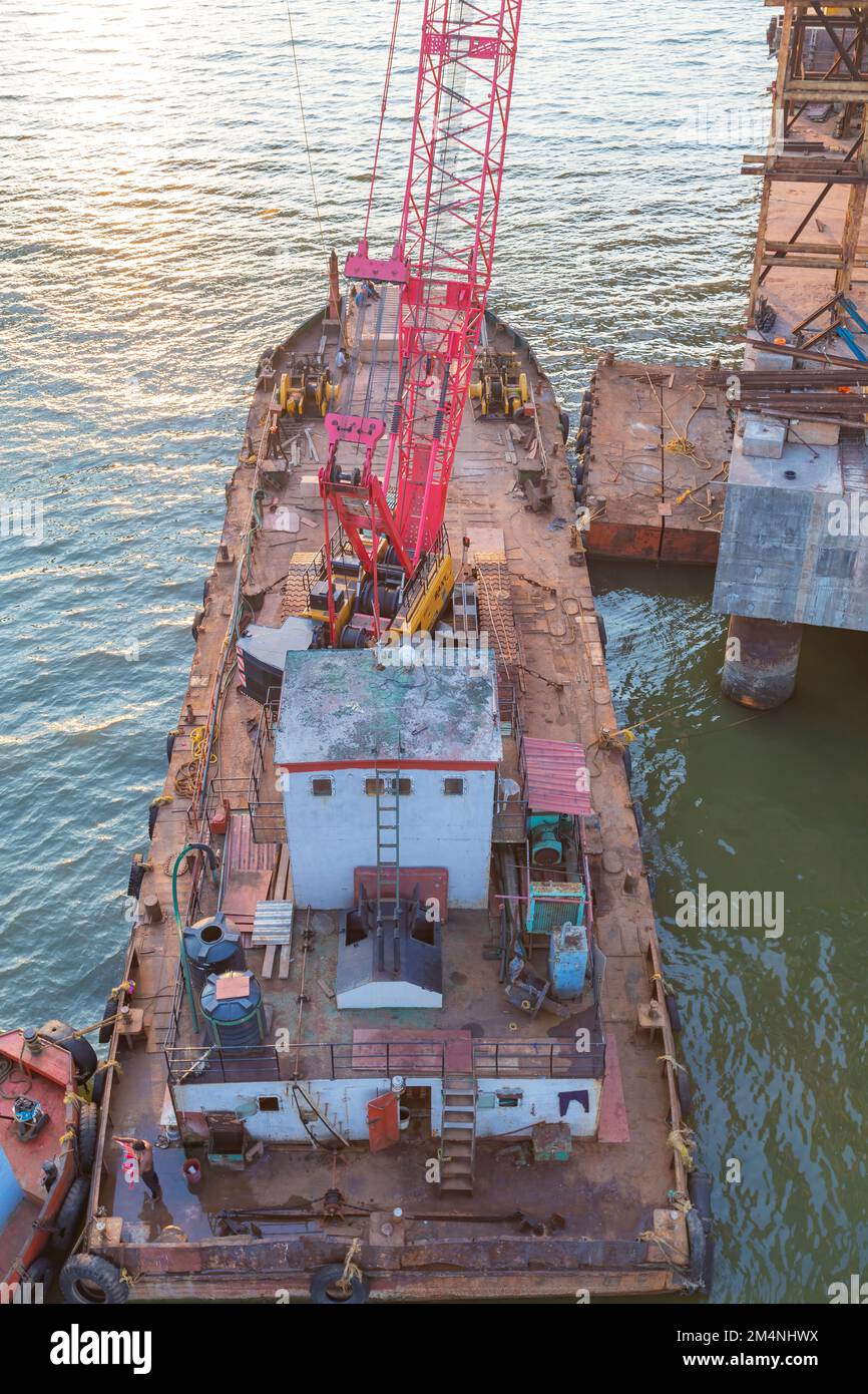 Cortalim, Goa - India - Dec 25th 2022: New Zuari Bridge - Cable Bridge ...