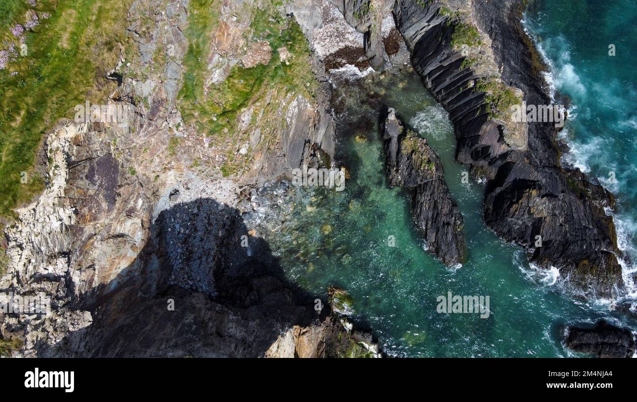 Epic cliffs of Ireland. The picturesque coast of the Celtic Sea, West ...