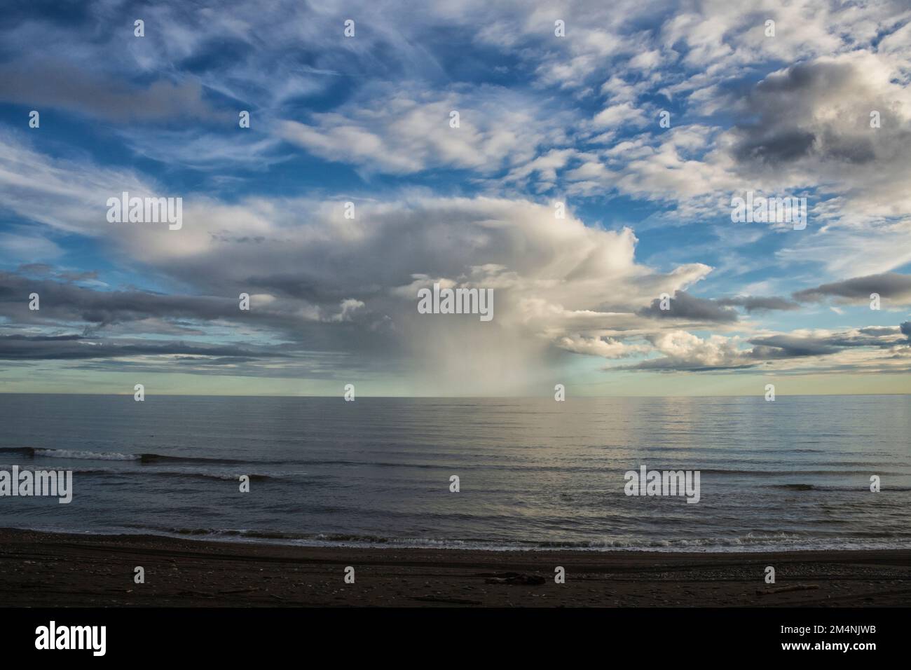 North America; United States; Alaska; Norton Sound; Squall, Clearing ...