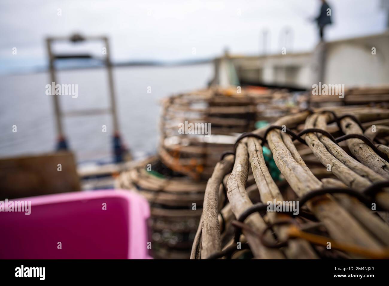 crab trap on a fishing boat in tasmania, australia Stock Photo - Alamy