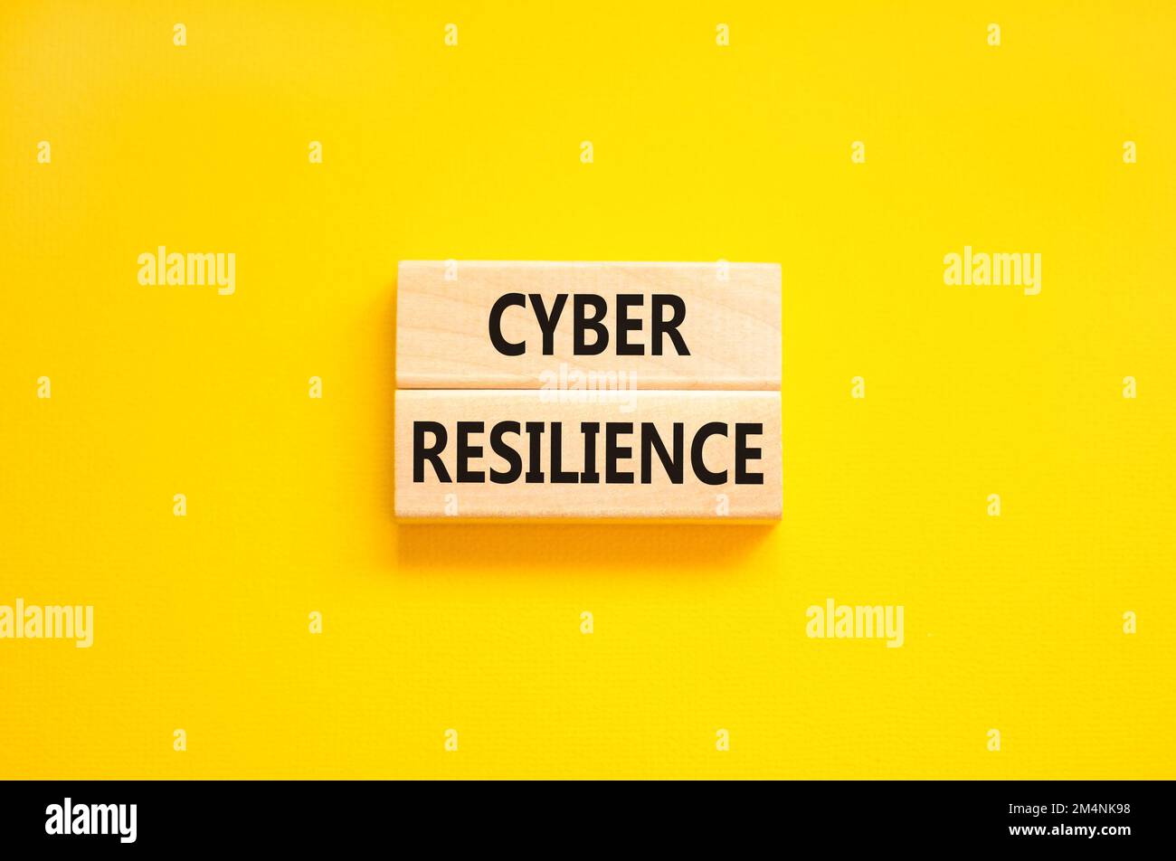 Cyber resilience symbol. Concept word Cyber resilience typed on wooden ...