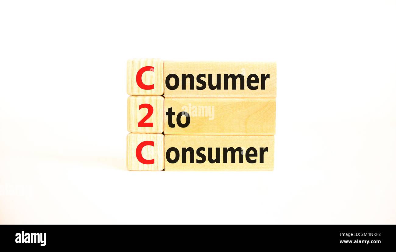 C2C consumer to consumer symbol. Concept words C2C consumer to consumer ...