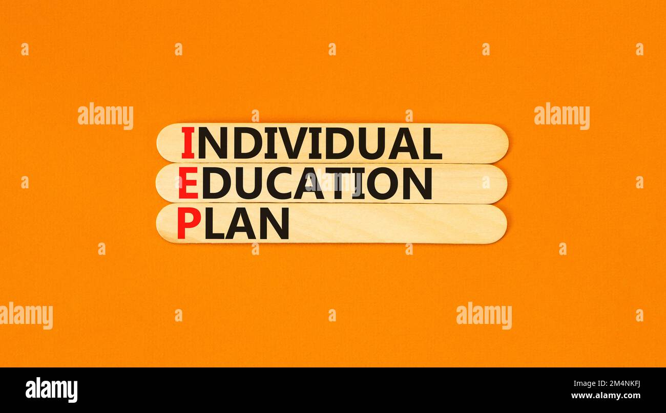 IEP individual education plan symbol. Concept words IEP individual ...