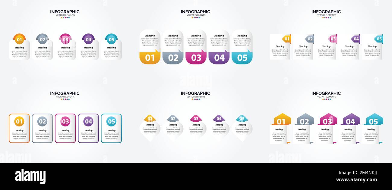 Infographic Design Elements In Vector Set From Stock