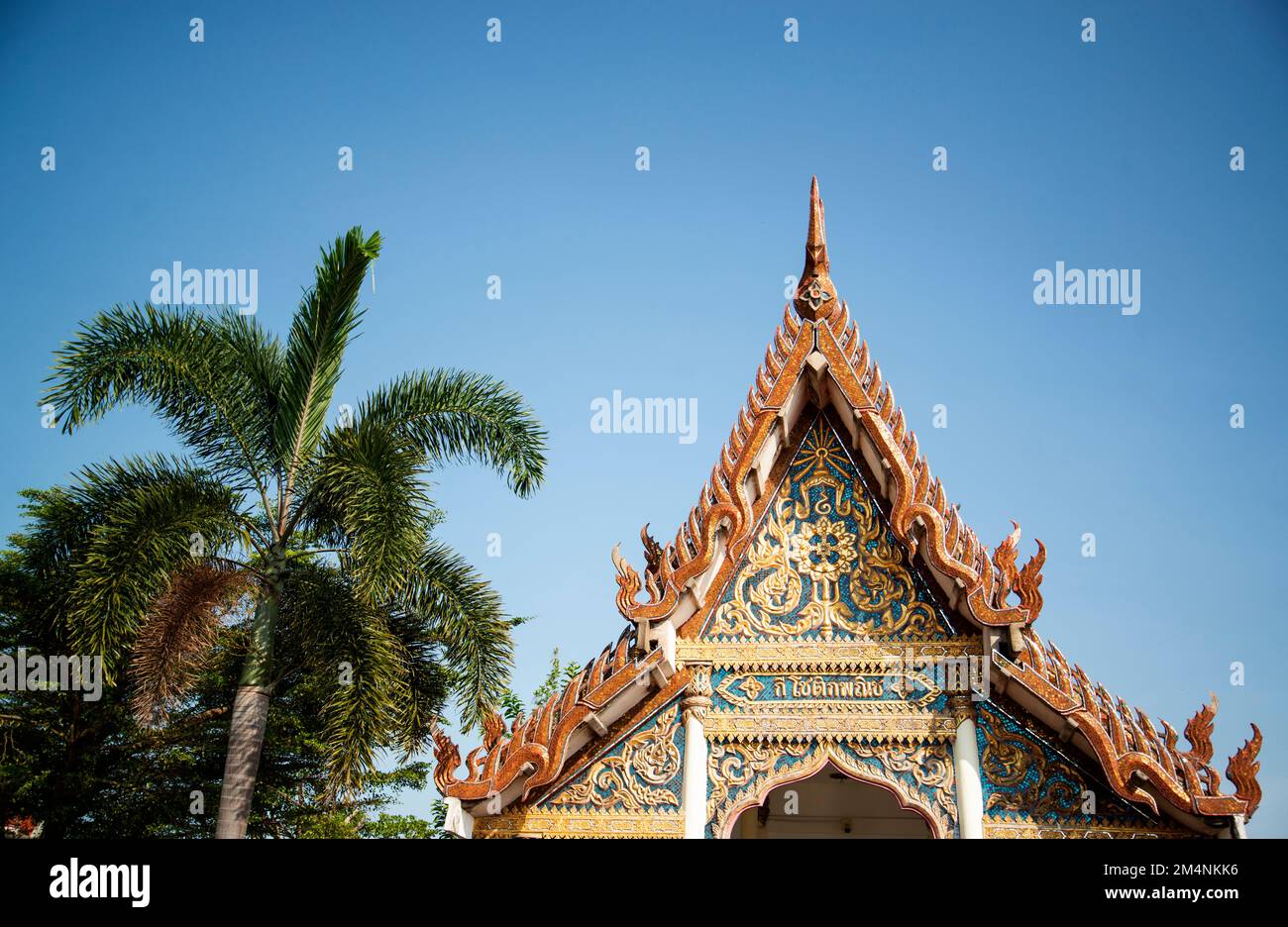 the Wat Kasem Soranaram or Wat Bang chak in the Town of Amphawa in the ...