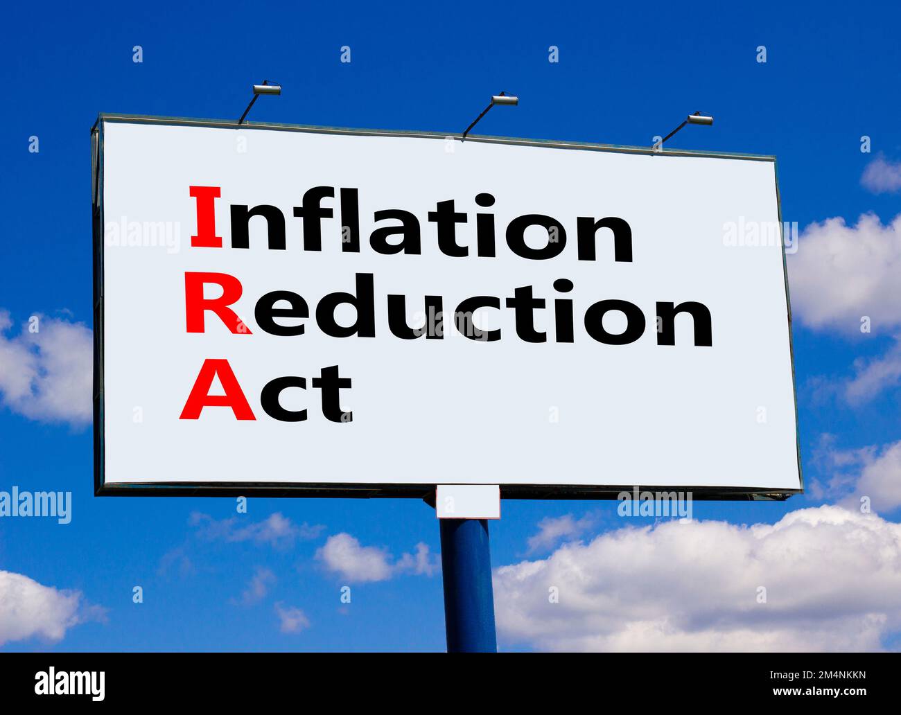 IRA inflation reduction act symbol. Concept words IRA inflation ...