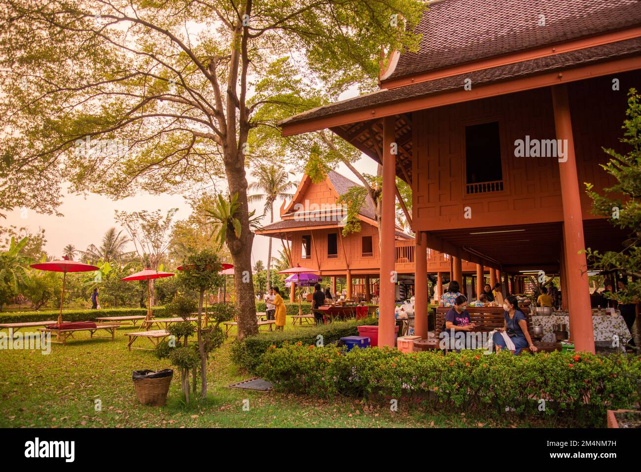 The King Rama II Memorial Park in the Town of Amphawa in the Province ...