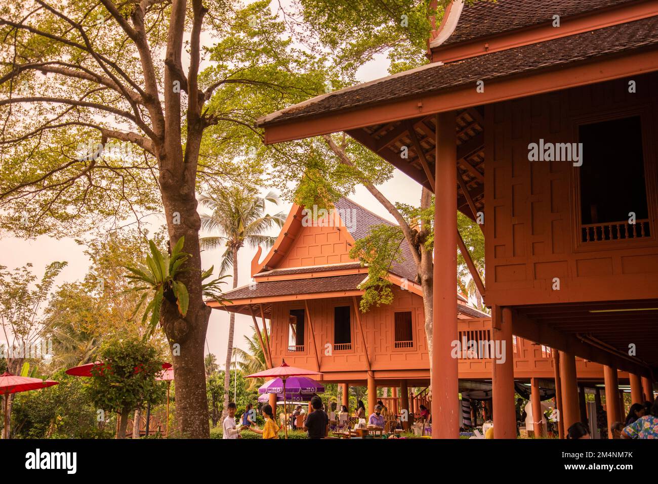 The King Rama II Memorial Park in the Town of Amphawa in the Province ...
