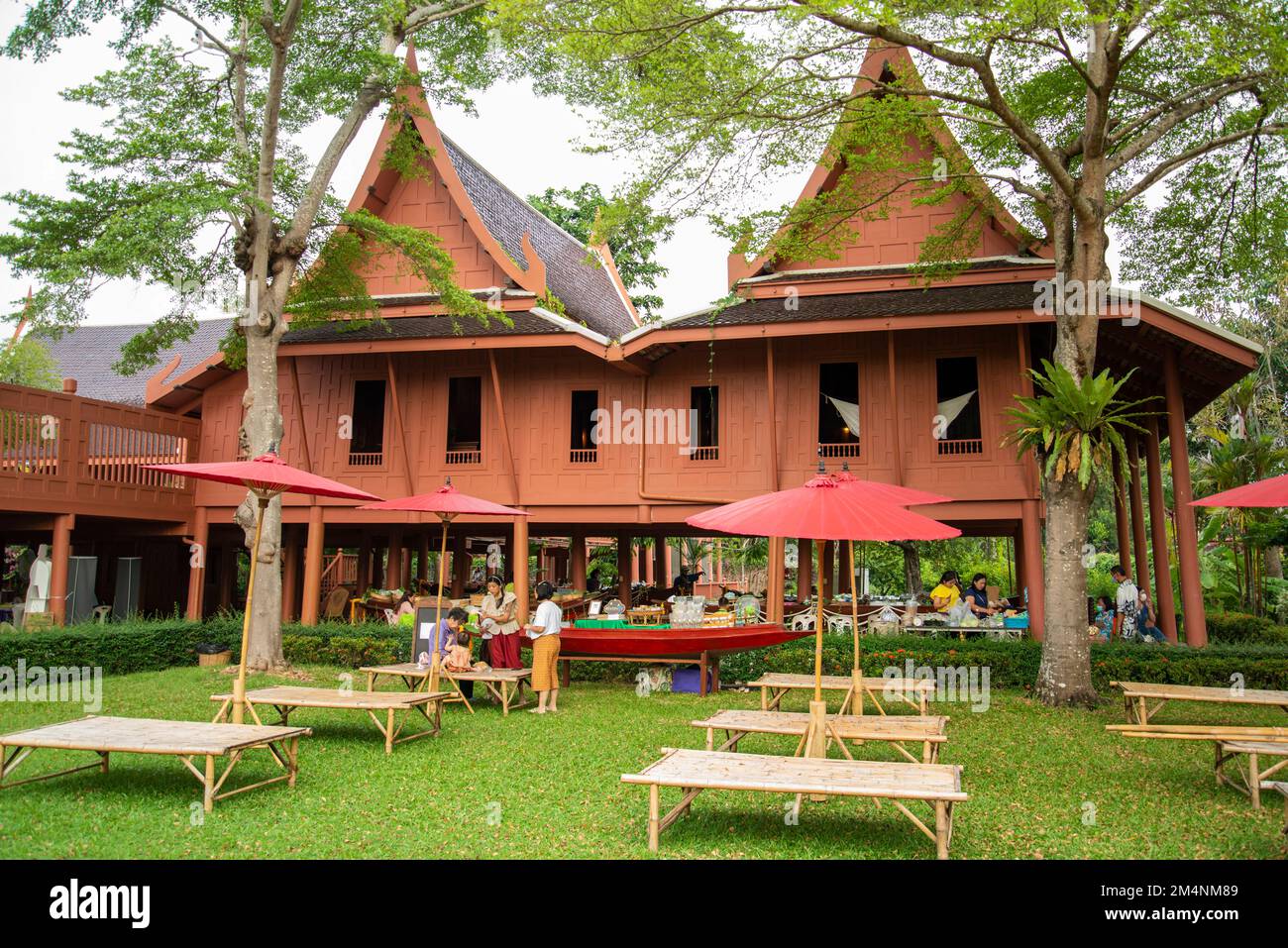 The King Rama II Memorial Park in the Town of Amphawa in the Province ...