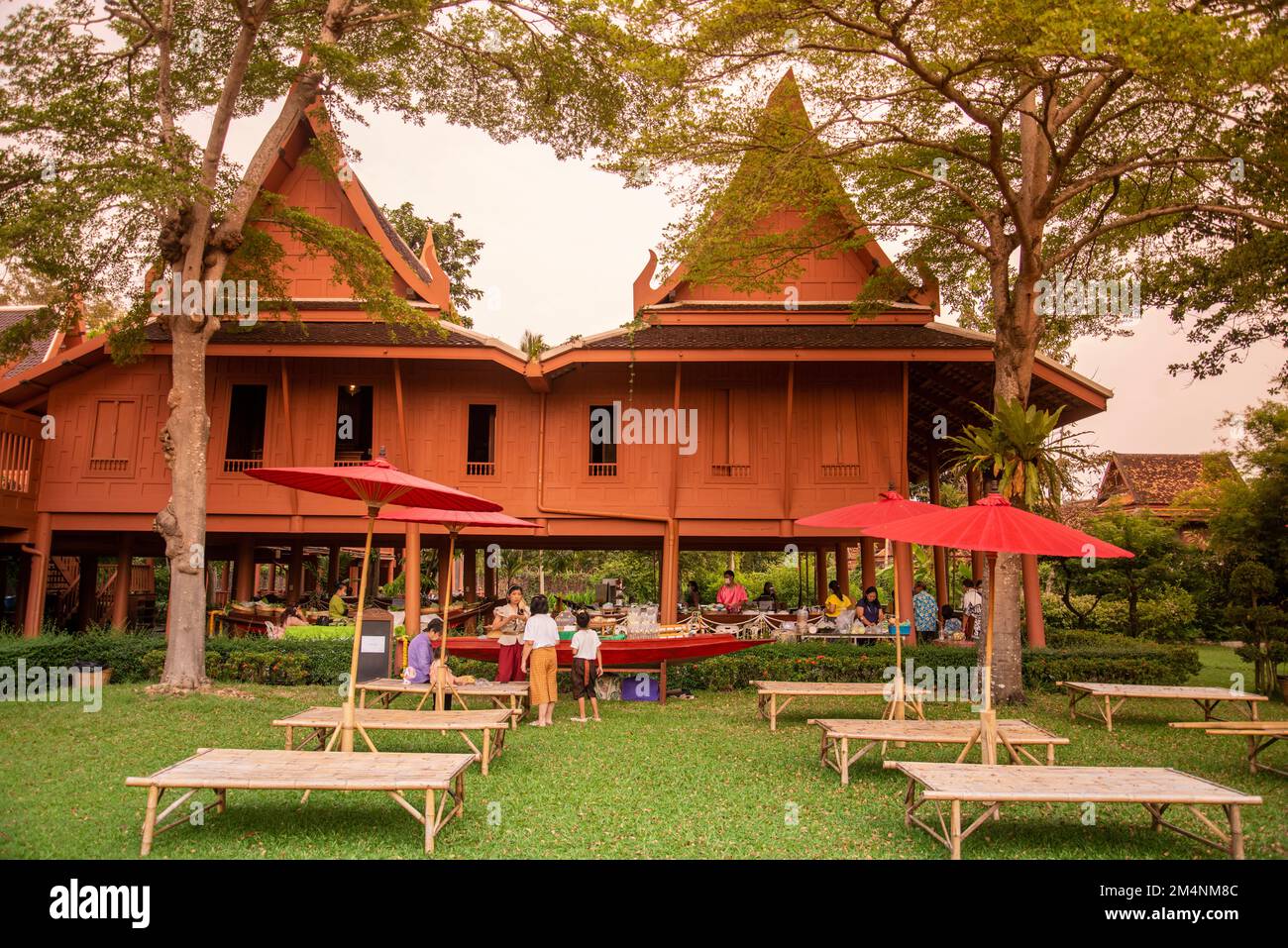 The King Rama II Memorial Park in the Town of Amphawa in the Province ...