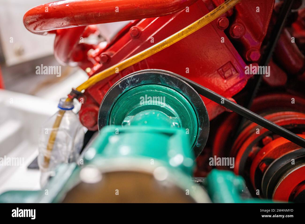 engine room of a fishing boat in tasmania, australia Stock Photo - Alamy