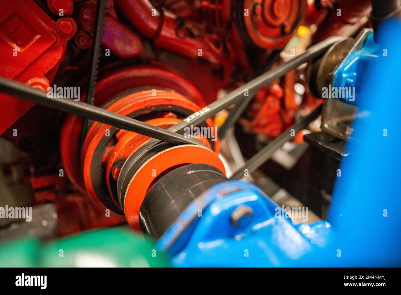engine room of a fishing boat in tasmania, australia Stock Photo - Alamy