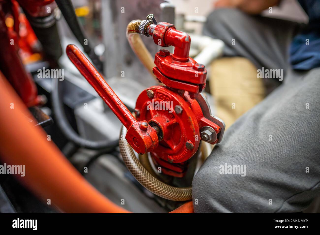 engine room of a fishing boat in tasmania, australia Stock Photo - Alamy