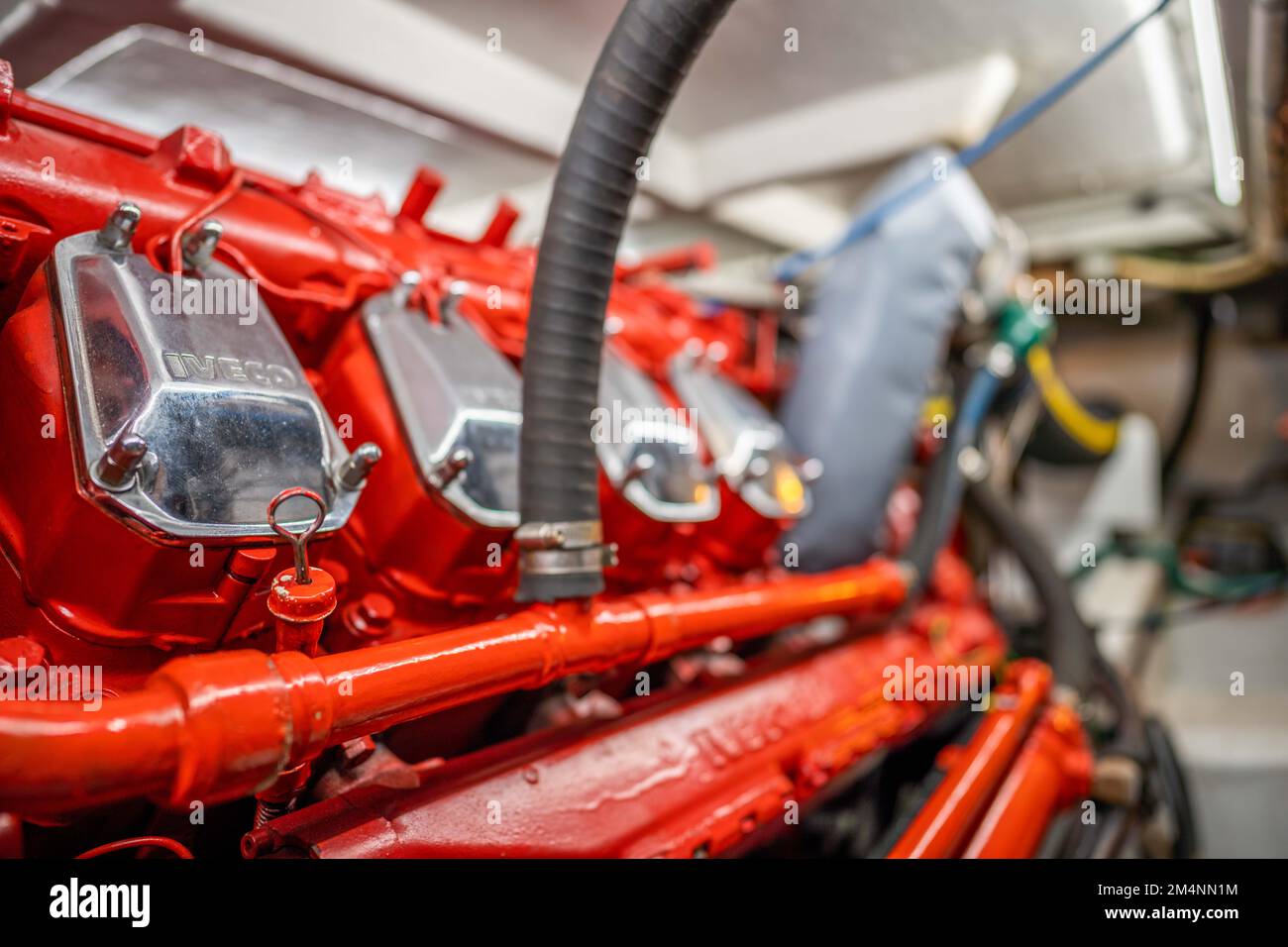 engine room of a fishing boat in tasmania, australia Stock Photo - Alamy