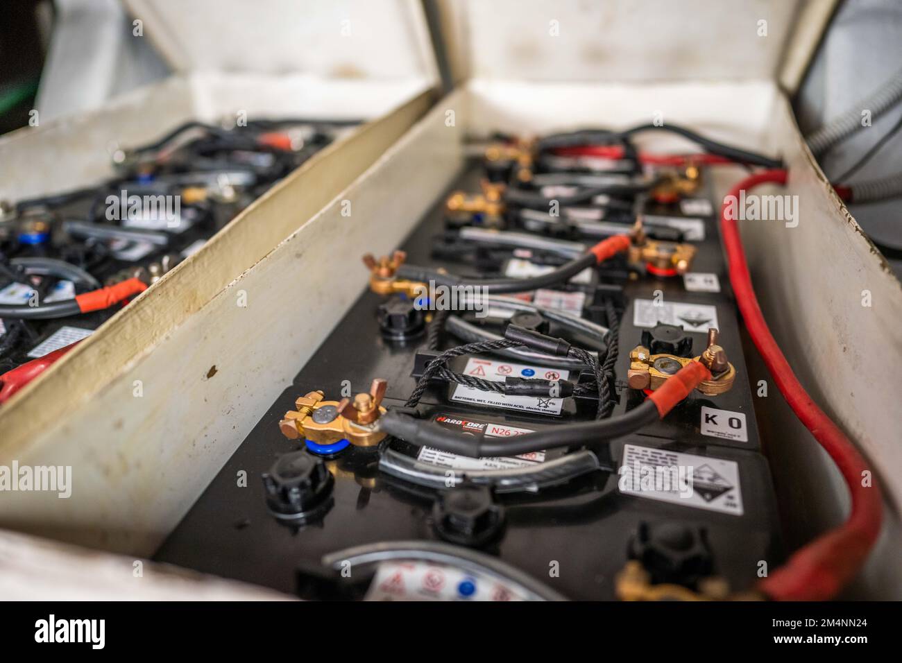 engine room of a fishing boat in tasmania, australia Stock Photo - Alamy