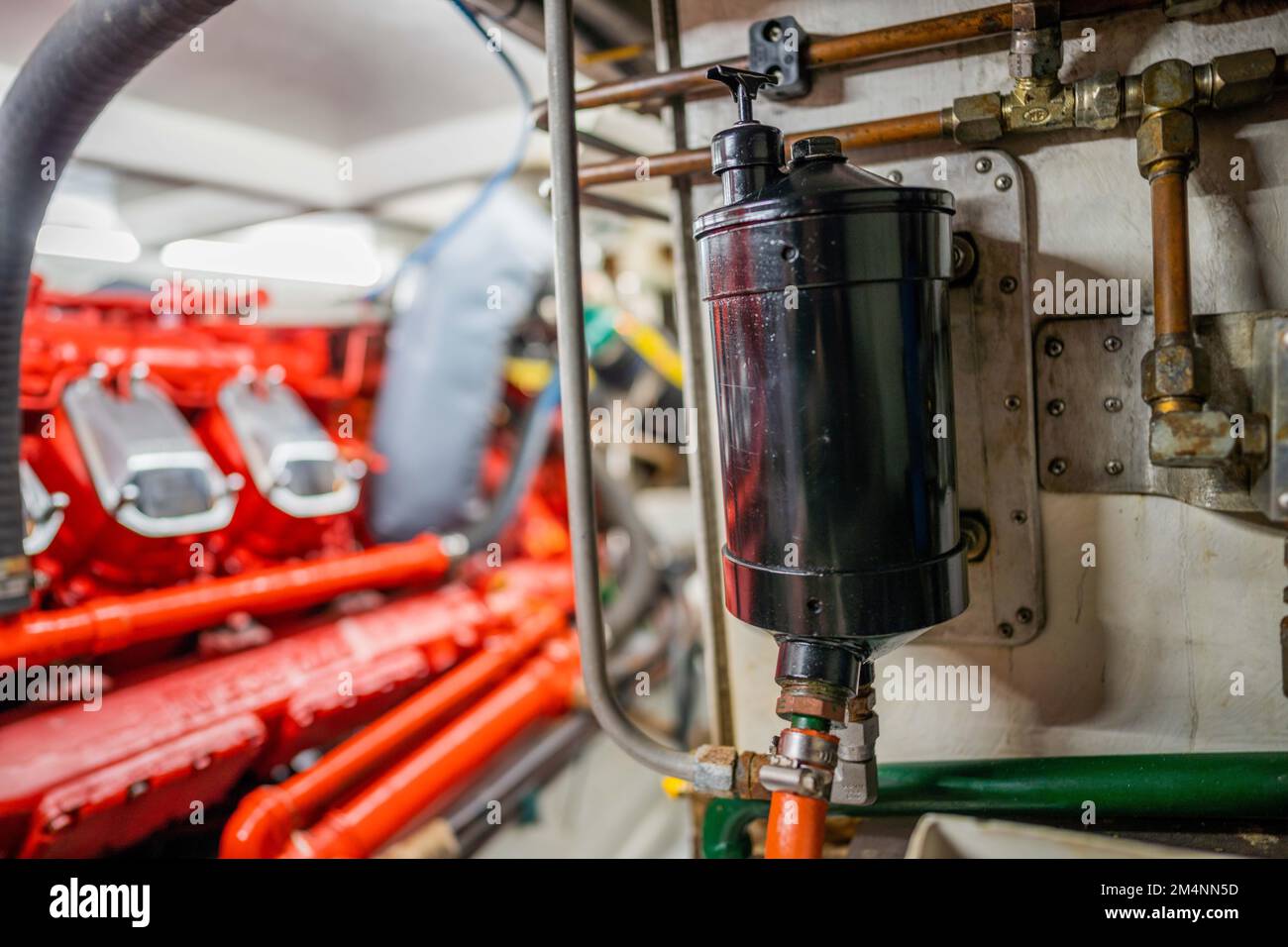 engine room of a fishing boat in tasmania, australia Stock Photo - Alamy