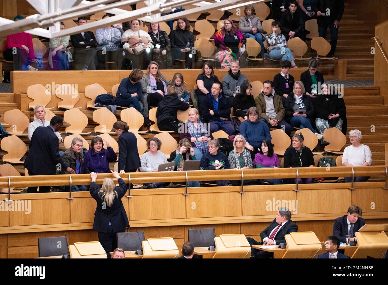 Edinburgh, Scotland, UK. 22nd Dec, 2022. PICTURED: Pro-Women rights ...