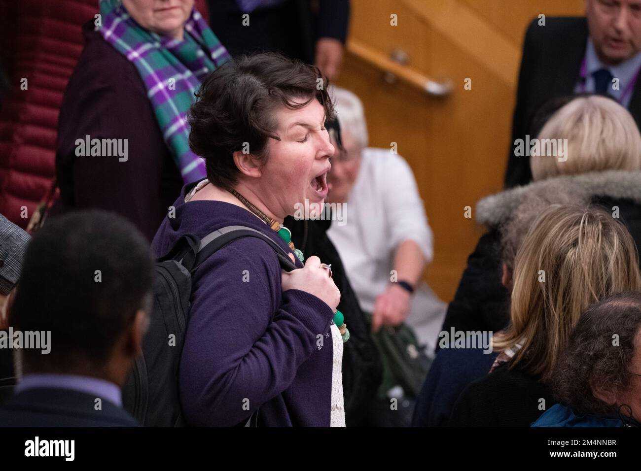 Pro womens rights protest scottish parliament chamber hi-res stock ...