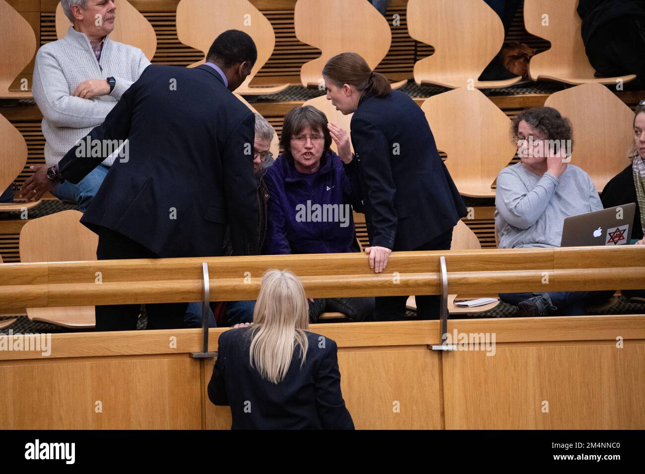 Pro womens rights protest scottish parliament chamber hi-res stock ...