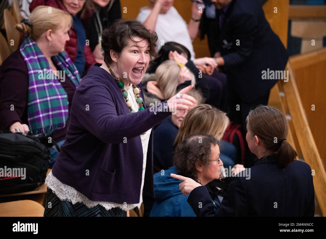 Pro womens rights protest scottish parliament chamber hi-res stock ...