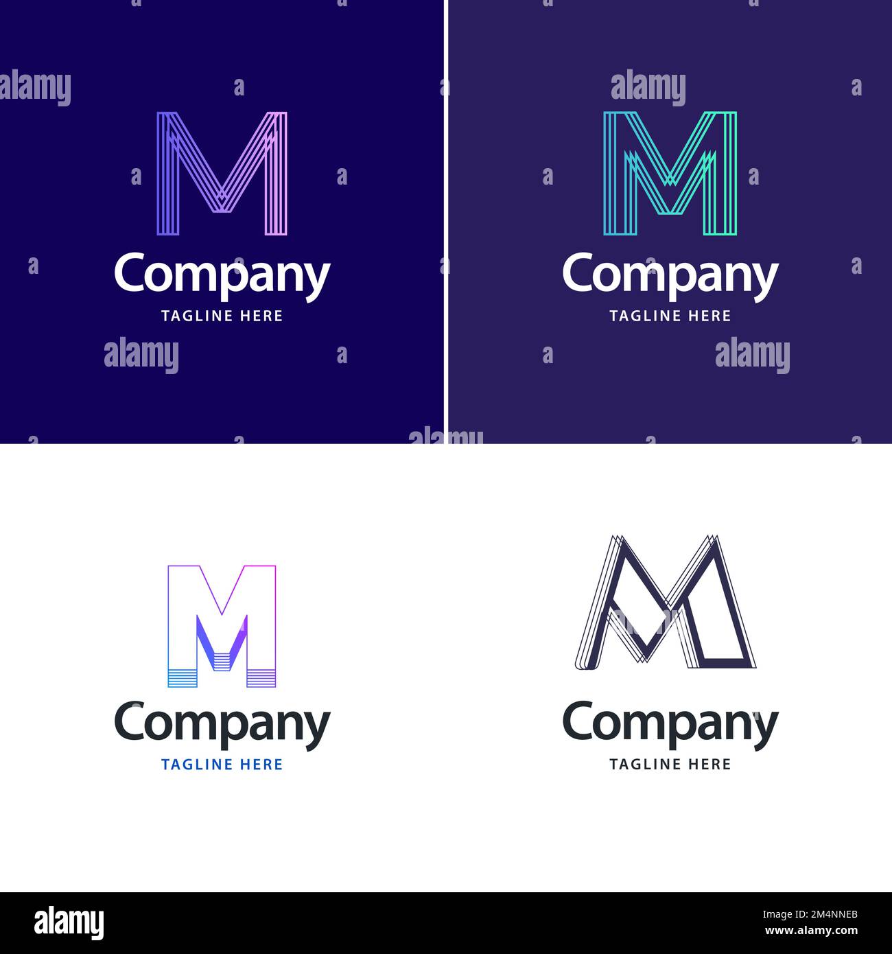 M logo pack hi-res stock photography and images - Alamy