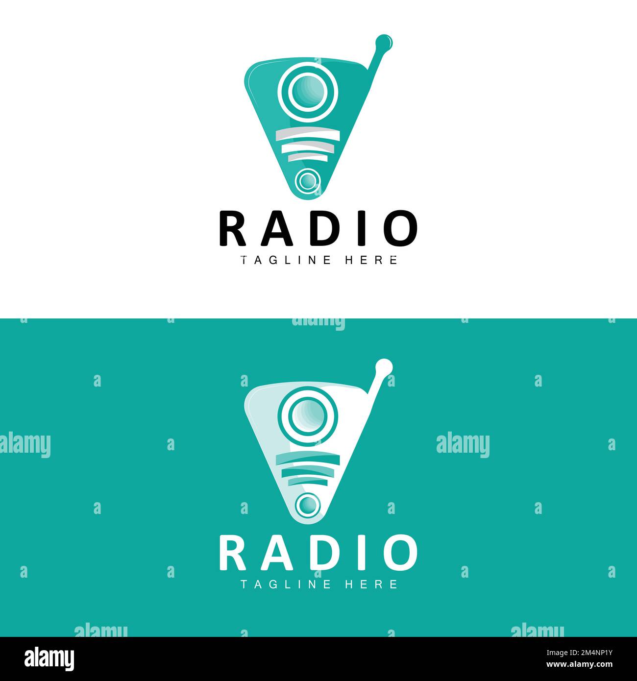 Radio coffee logo Stock Vector Images - Alamy