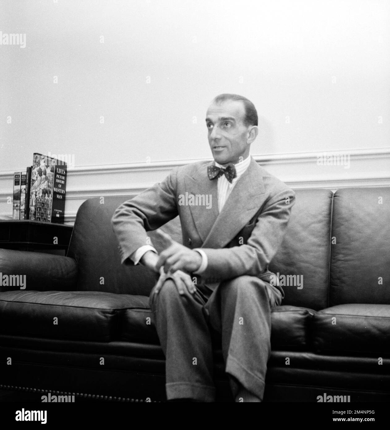Leonide Massine, Press Conference. Photographs of Marshall Plan ...