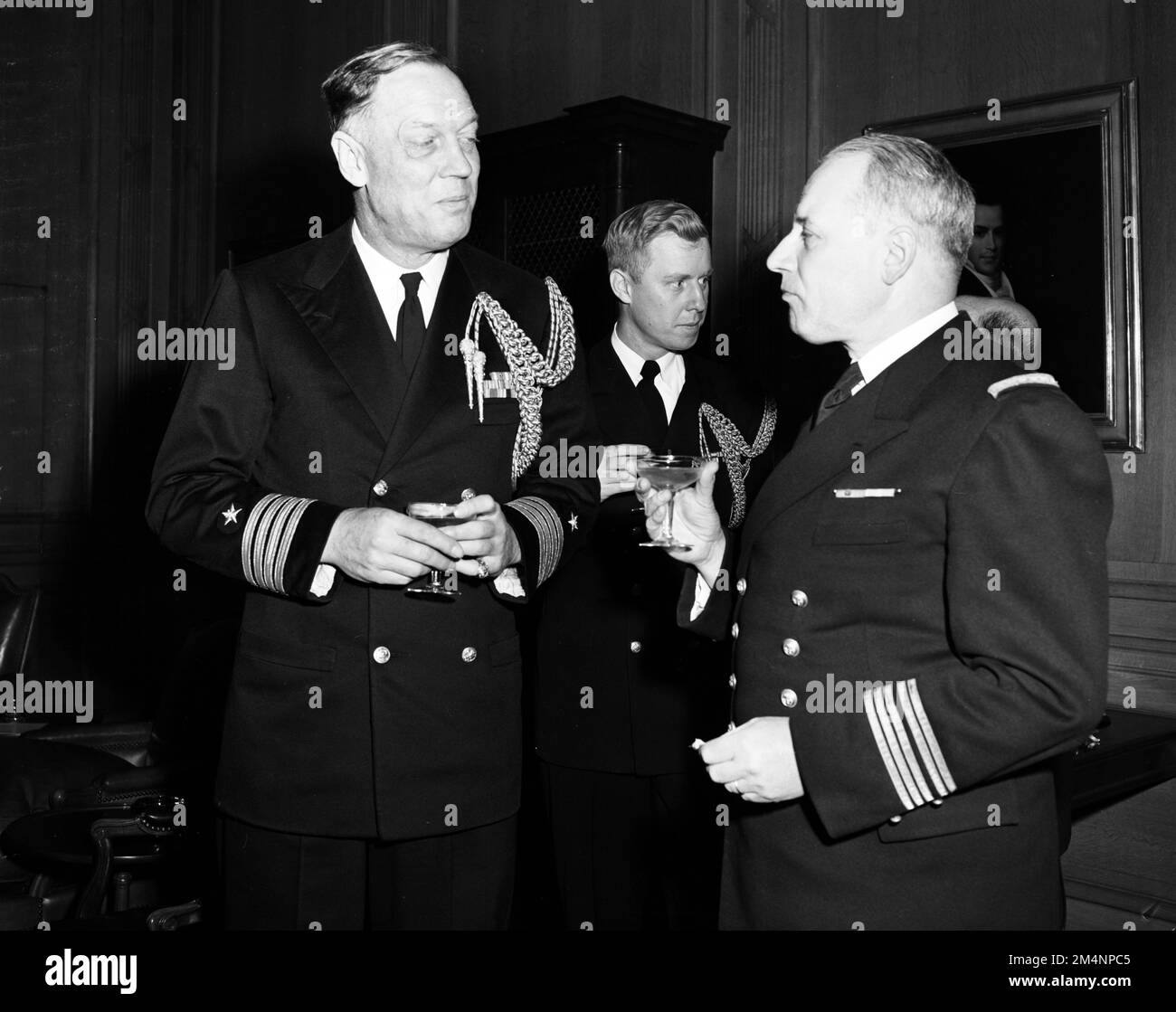 Legion of Merit Award to Capt. Cabanie, French Navy. Photographs of ...