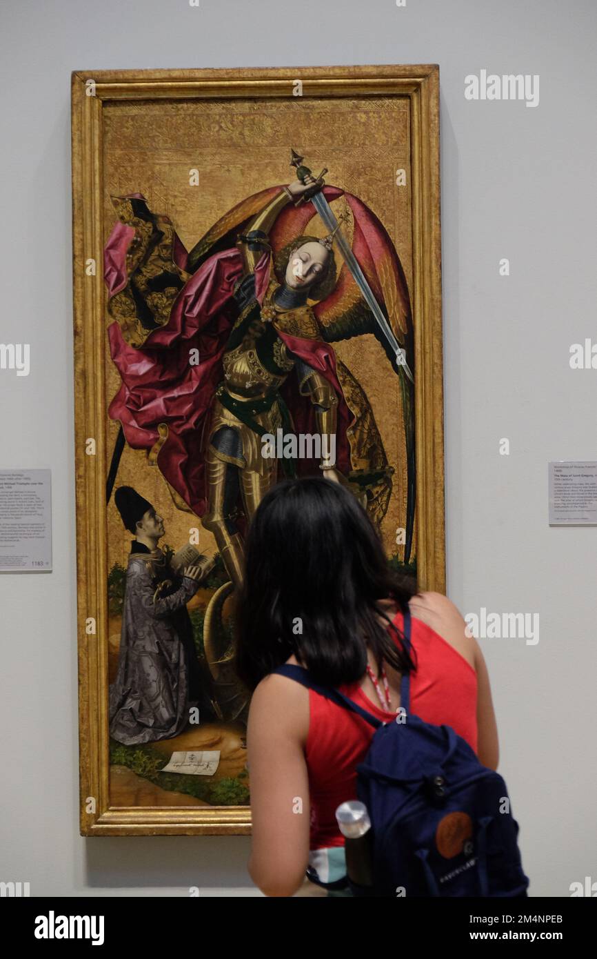 Saint triumphs over devil hi-res stock photography and images - Alamy