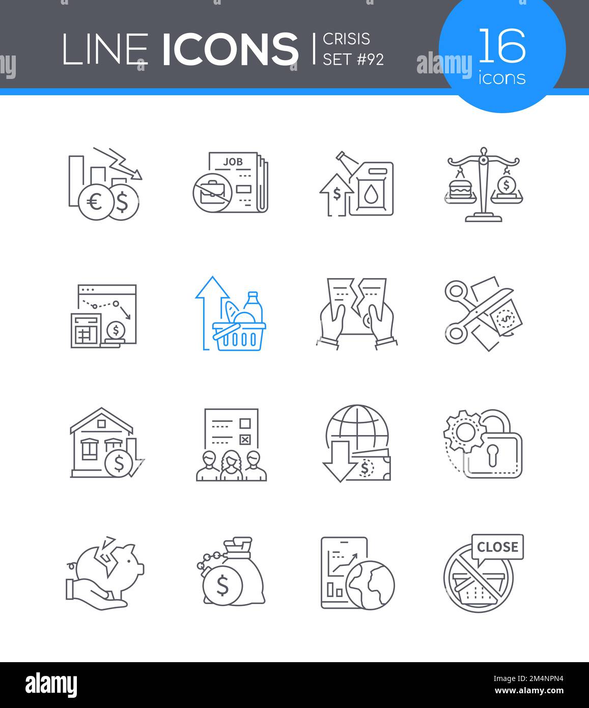 Finance career crisis line Stock Vector Images - Alamy