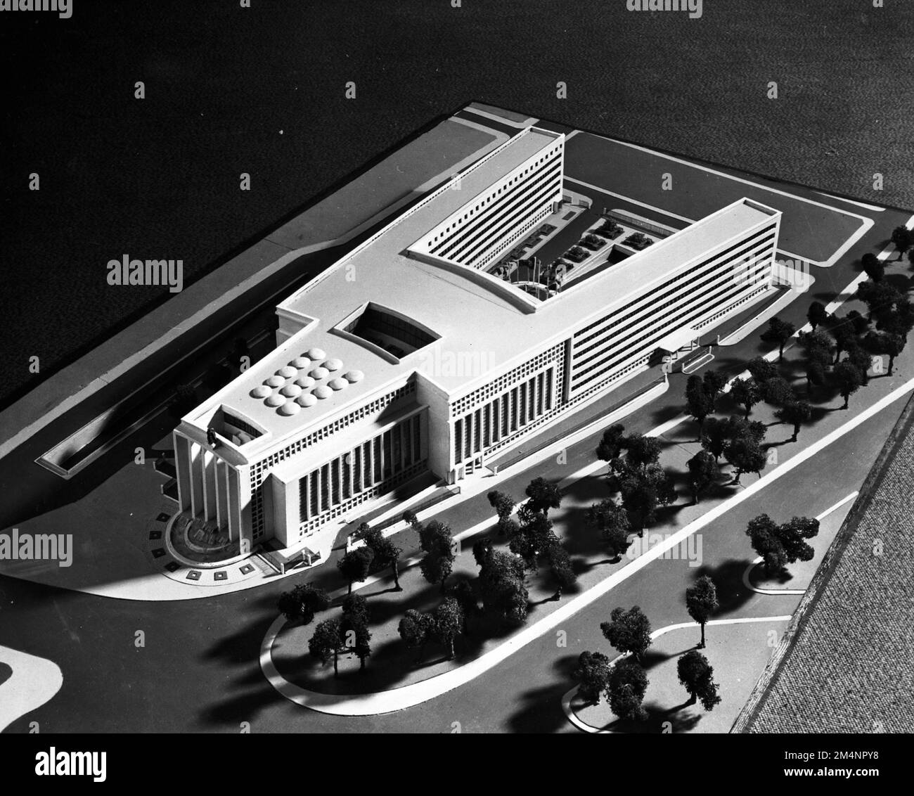NATO Building in Paris. Photographs of Marshall Plan Programs, Exhibits ...