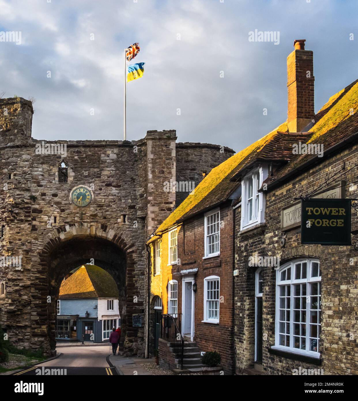 East Sussex, United Kingdom, Sept 2022, view of Landgate Rye in the ...
