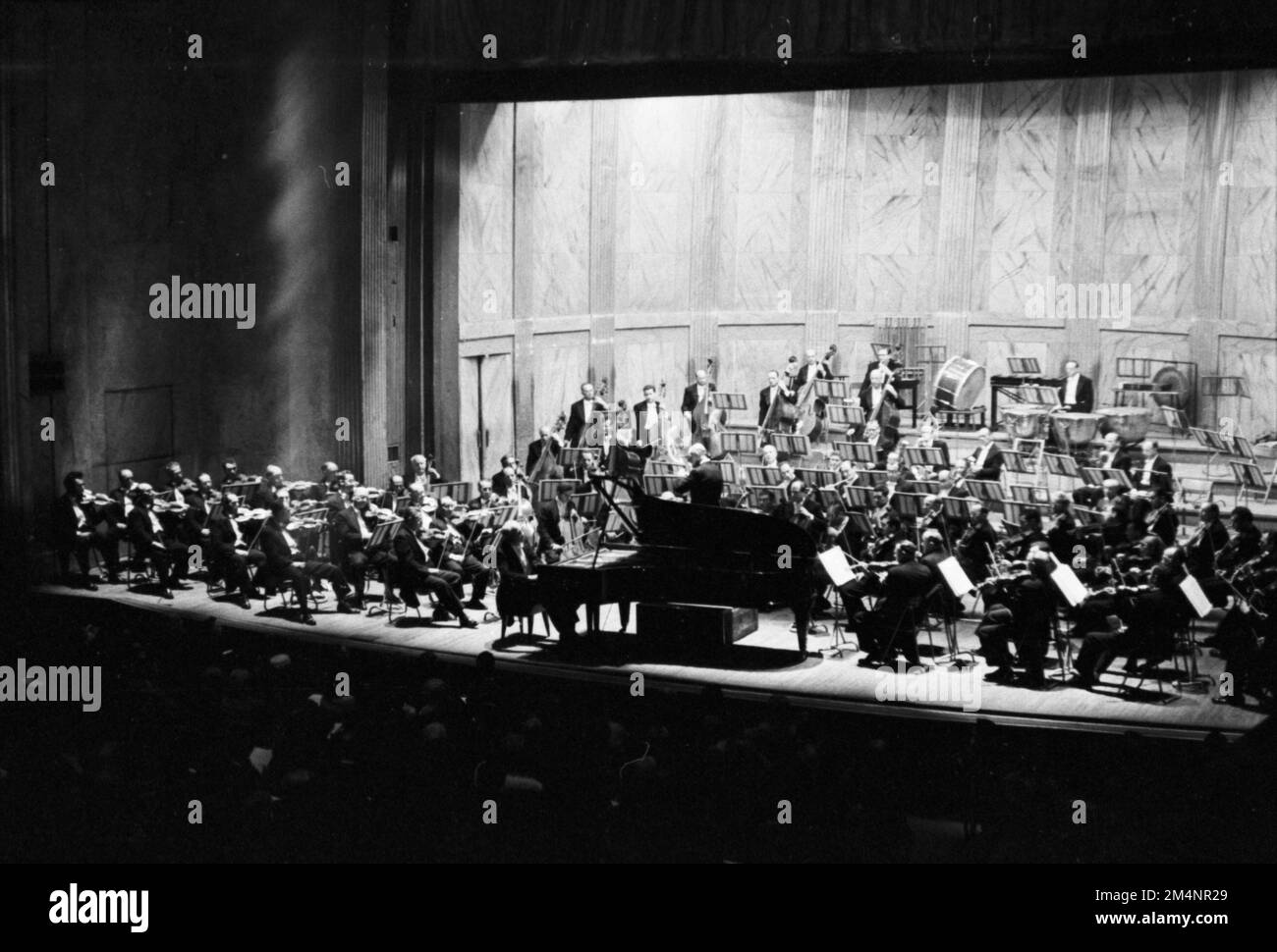 New York Philharmonic Orchestra in Paris and reception. Photographs of ...